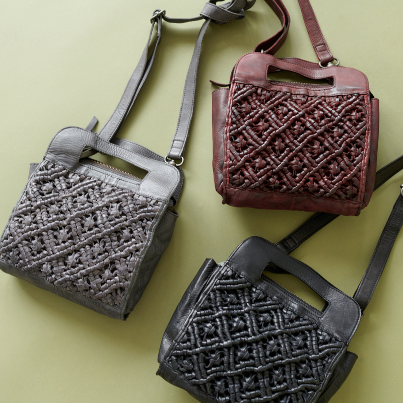 Buy A Tess Leather Crossbody Bag | Hand-Crafted Boho Chic