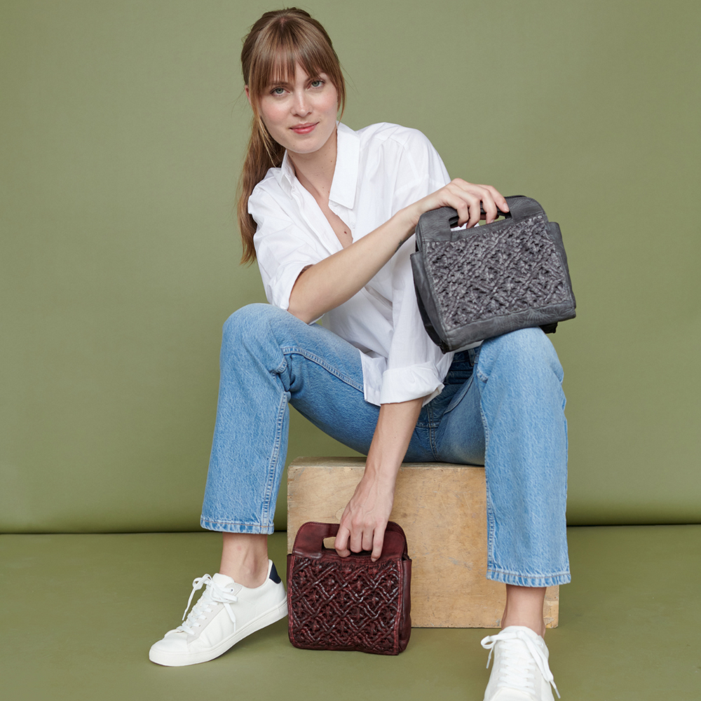 Buy A Tess Leather Crossbody Bag | Hand-Crafted Boho Chic