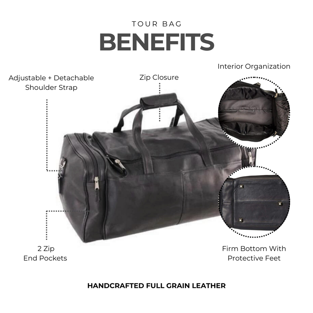 Buy a Leather Tour Bag | Roomy Compartment For Frequent Travel