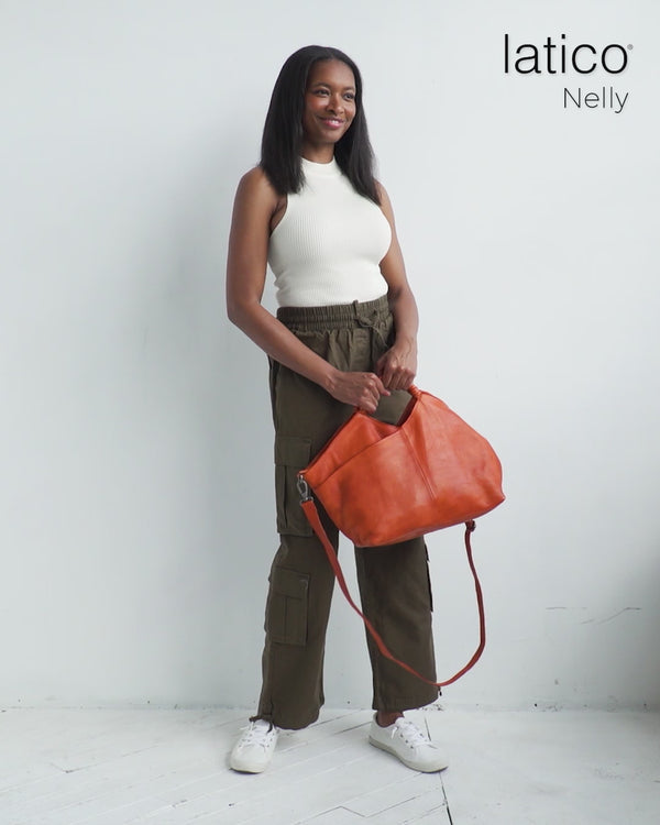 Buy the Nelly Leather Tote/Crossbody Bag | Stylish & Handmade